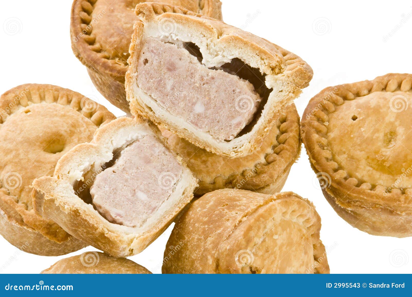 Tasty pork pies stock image. Image of mini, meat, crusty - 2995543