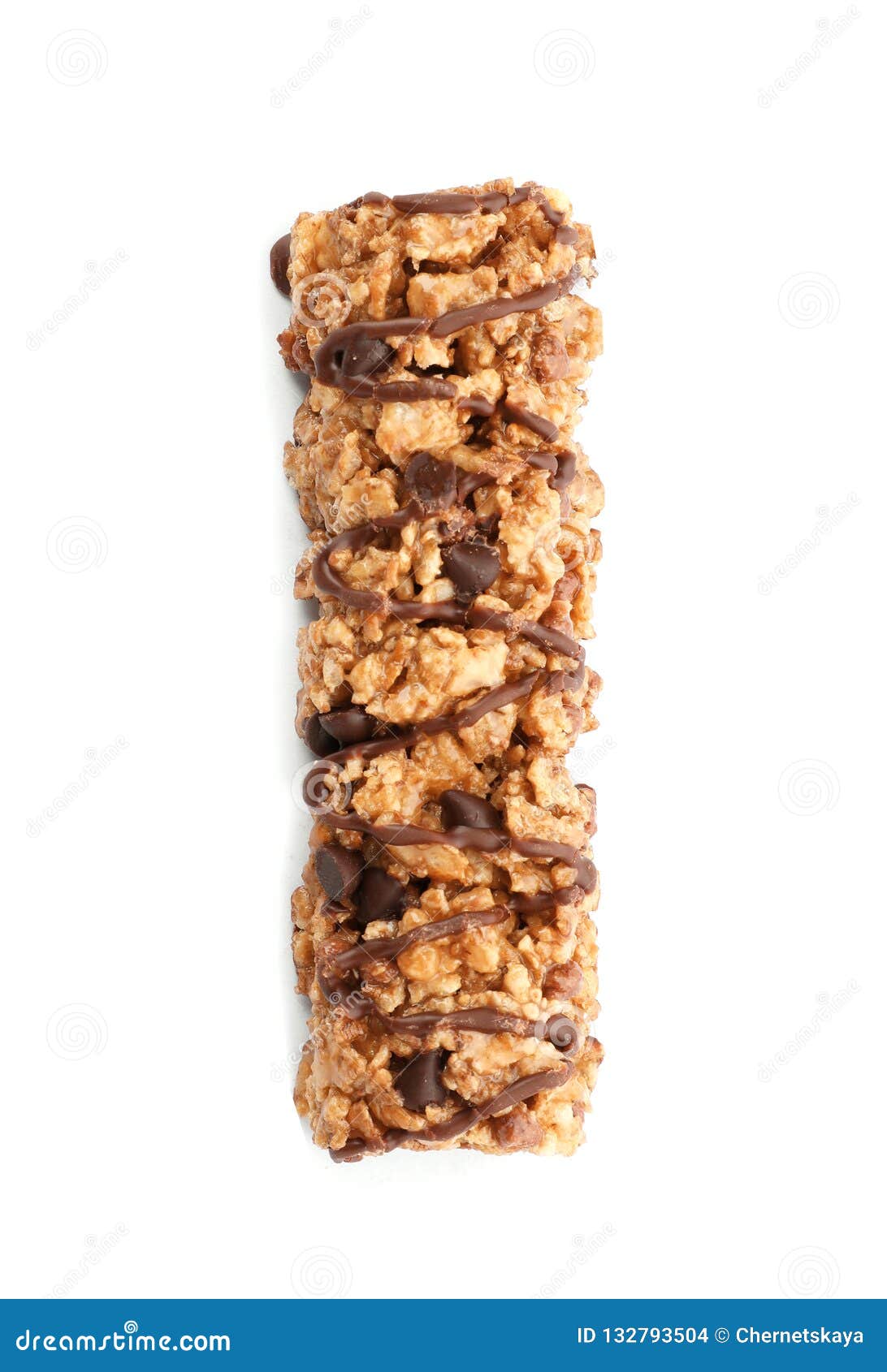 Tasty Protein Bar on White Background Stock Photo - Image of object ...