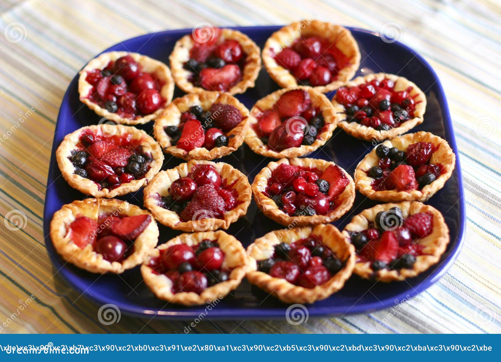 Tasty puff pastry baskets stock image. Image of juice - 2086625
