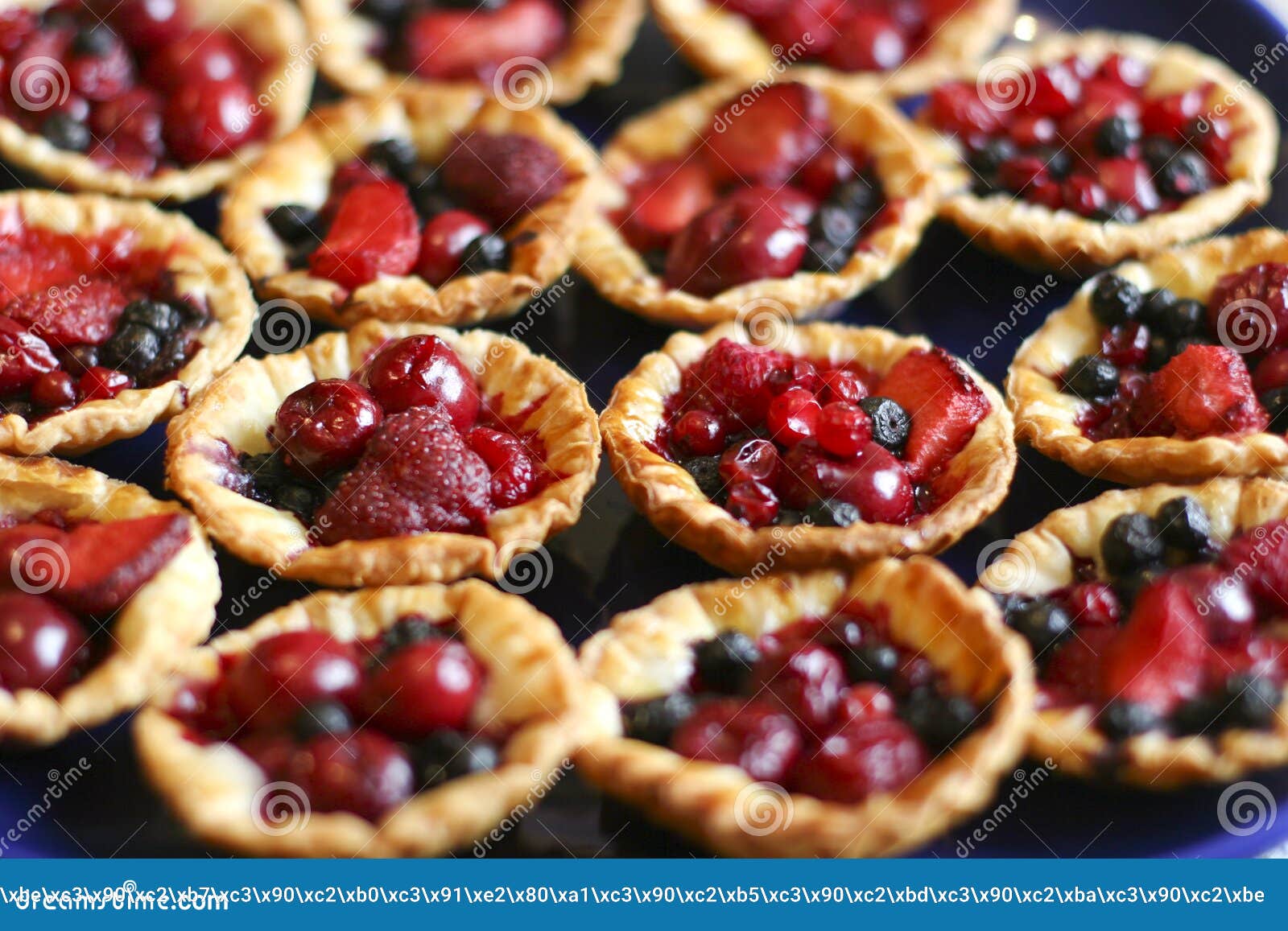 Tasty puff pastry baskets stock photo. Image of dessert - 2086676