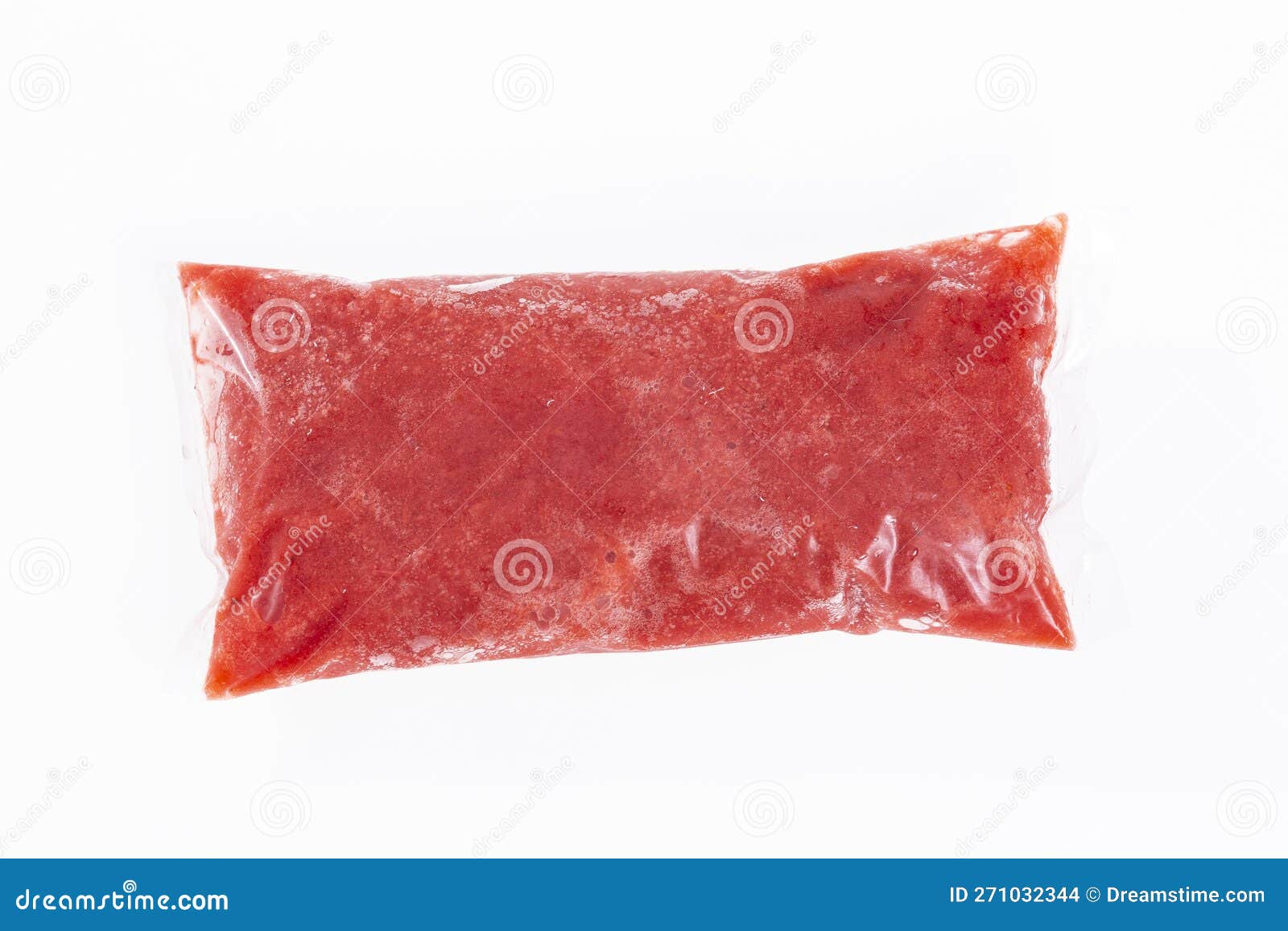 Tasty Pulp of Fruit Frozen Pulp of Strawberry Stock Photo - Image of ...