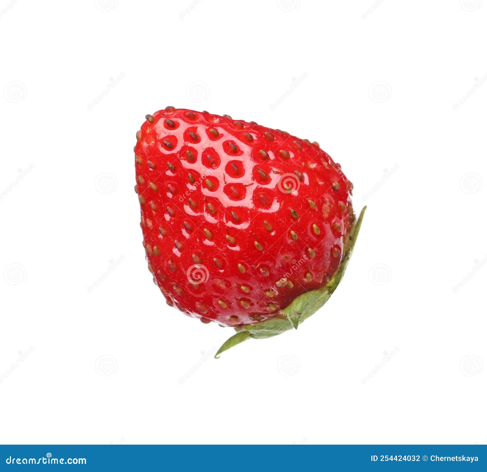 Tasty Ripe Fresh Strawberry Isolated Stock Photo - Image of delicious ...