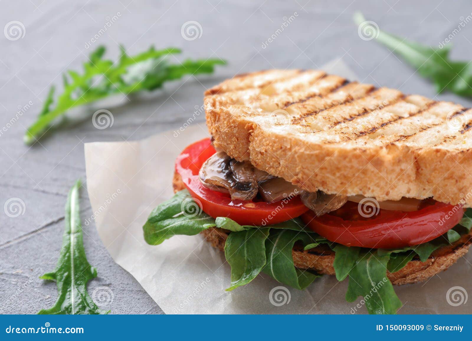 Tasty Sandwich on Textured Table Stock Image - Image of flavor, recipe ...