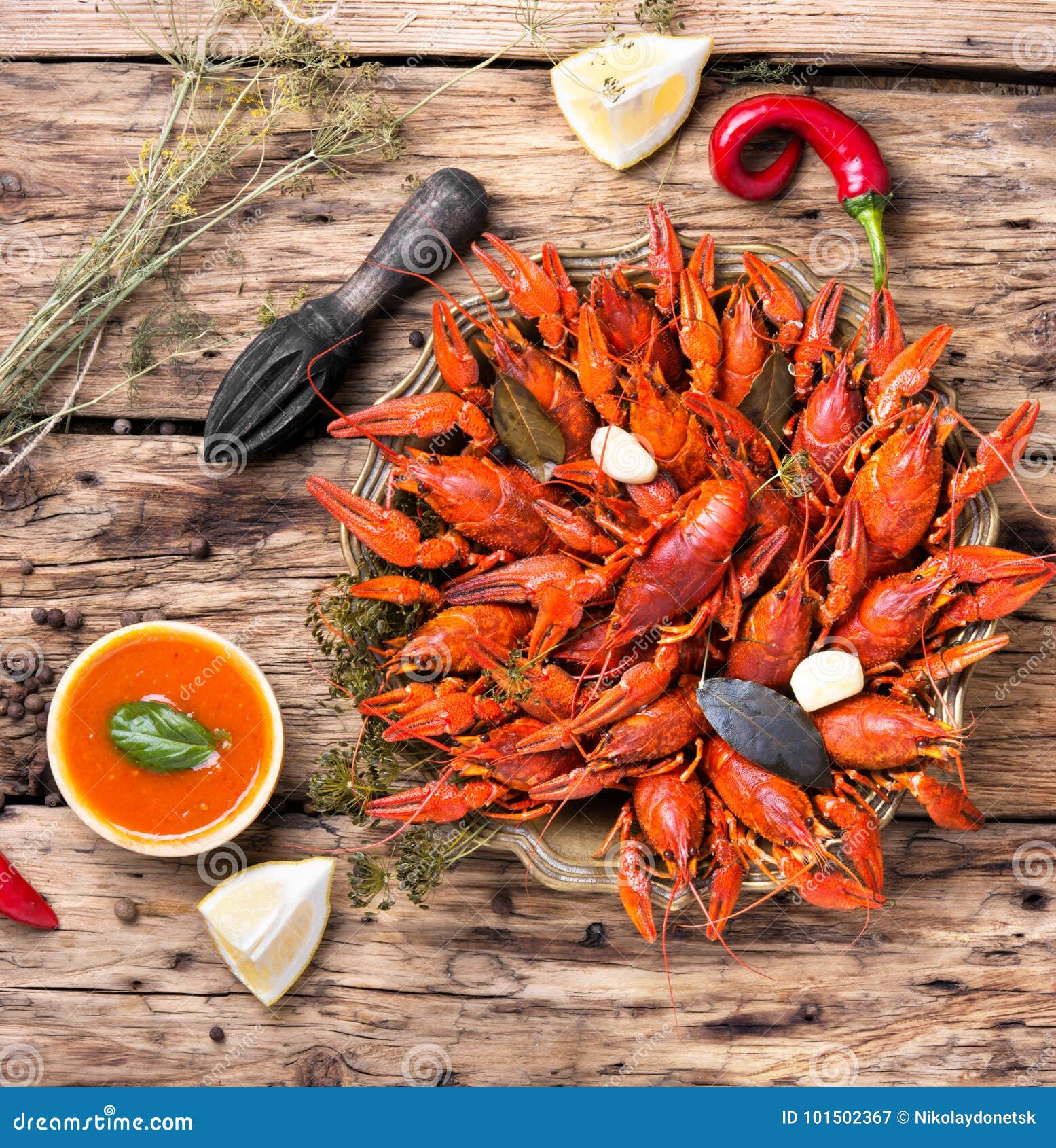 Delicacy boiled crawfish stock image. Image of crayfish - 101502367