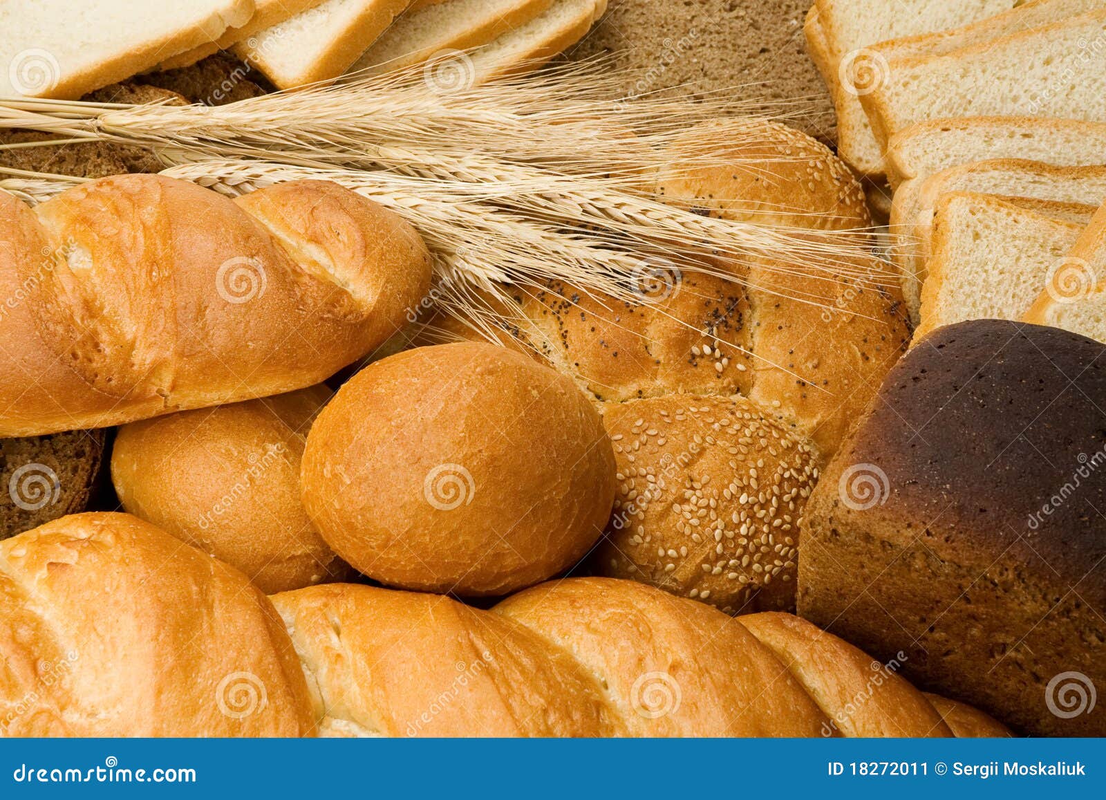 Tasty set of bread stock image. Image of bread, breakfast - 18272011