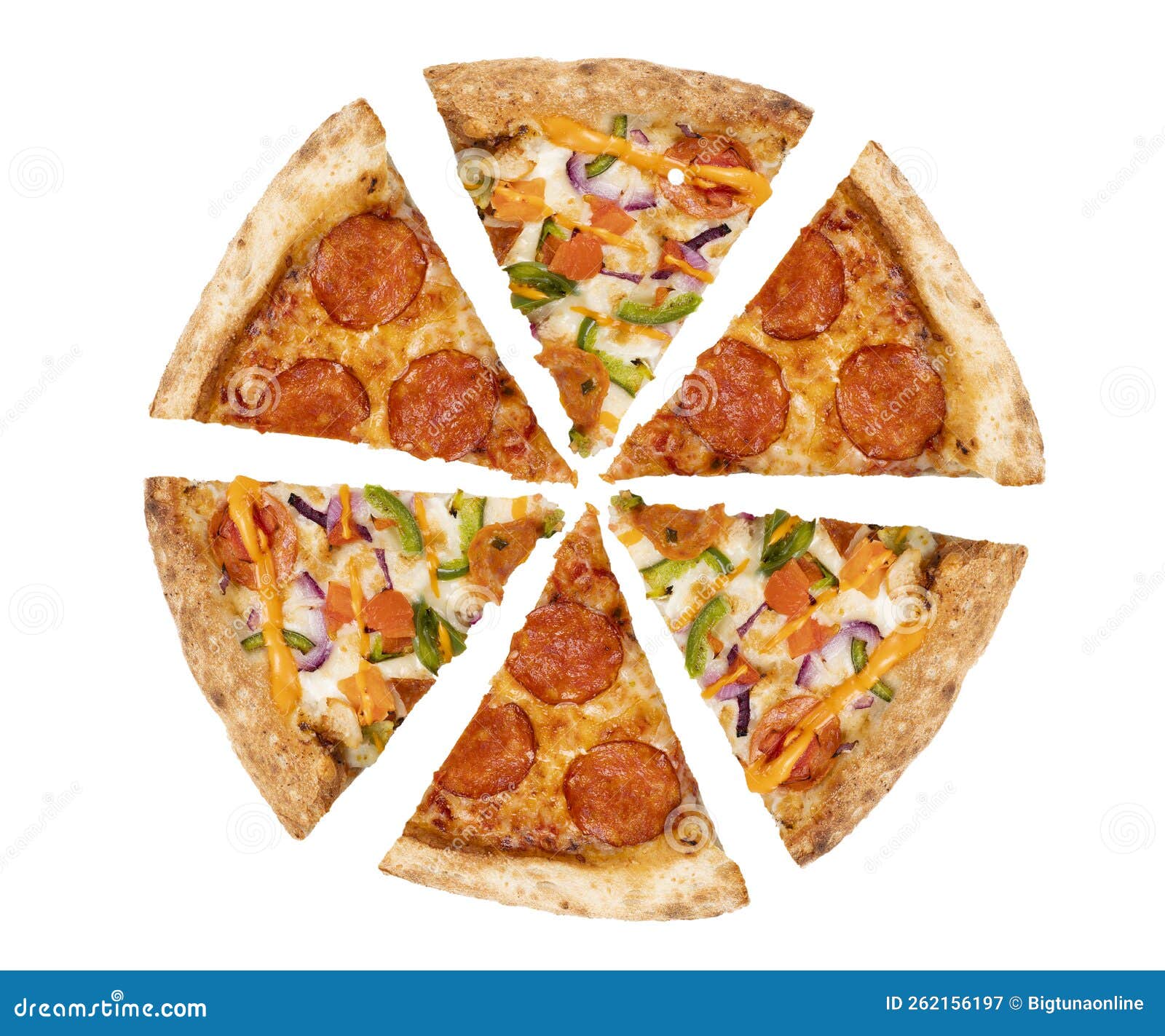 Tasty Slice of Pizza Isolated on a White Background. Sliced Pizza ...