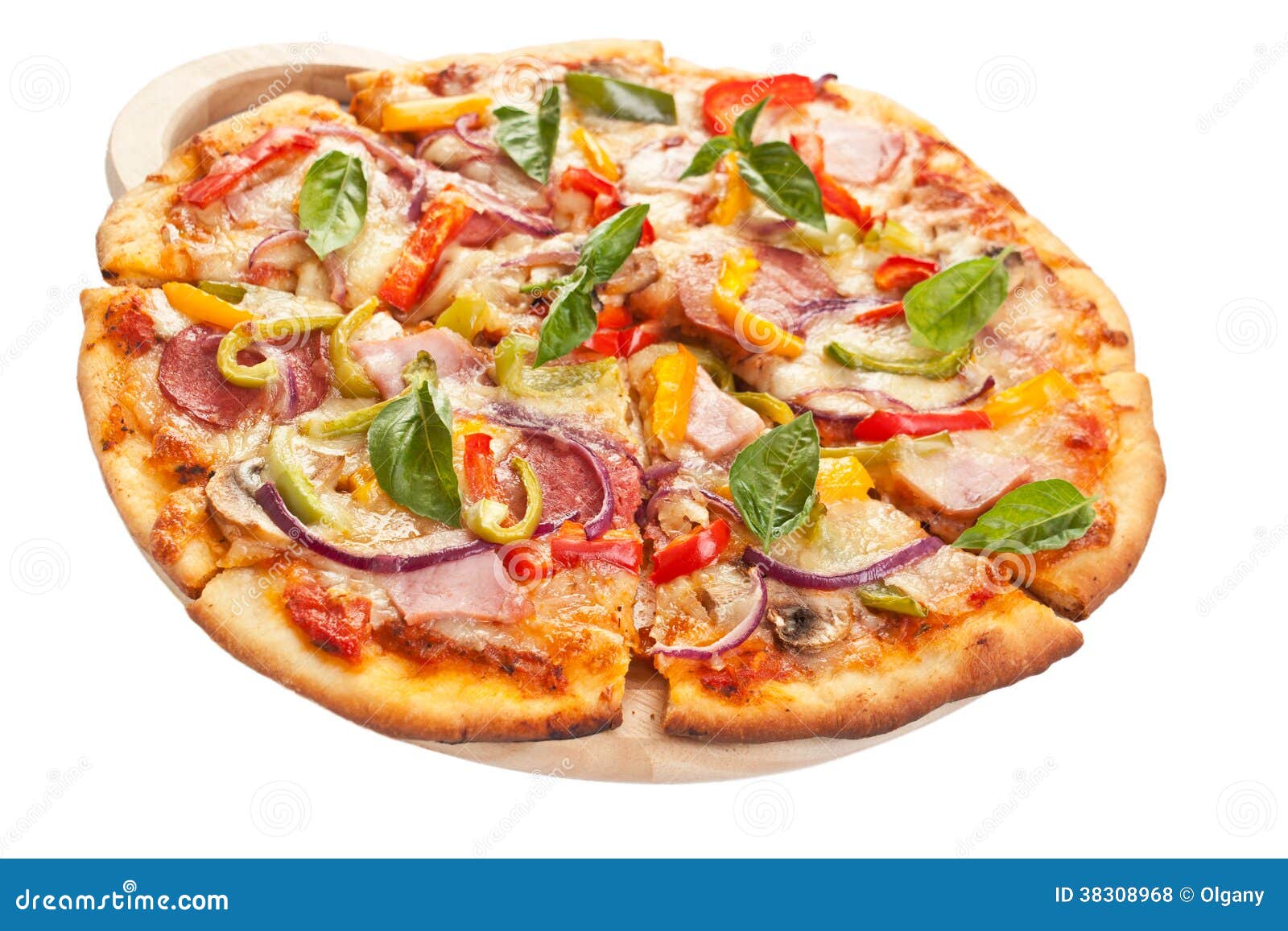 Tasty Sliced Pizza stock photo. Image of board, american - 38308968