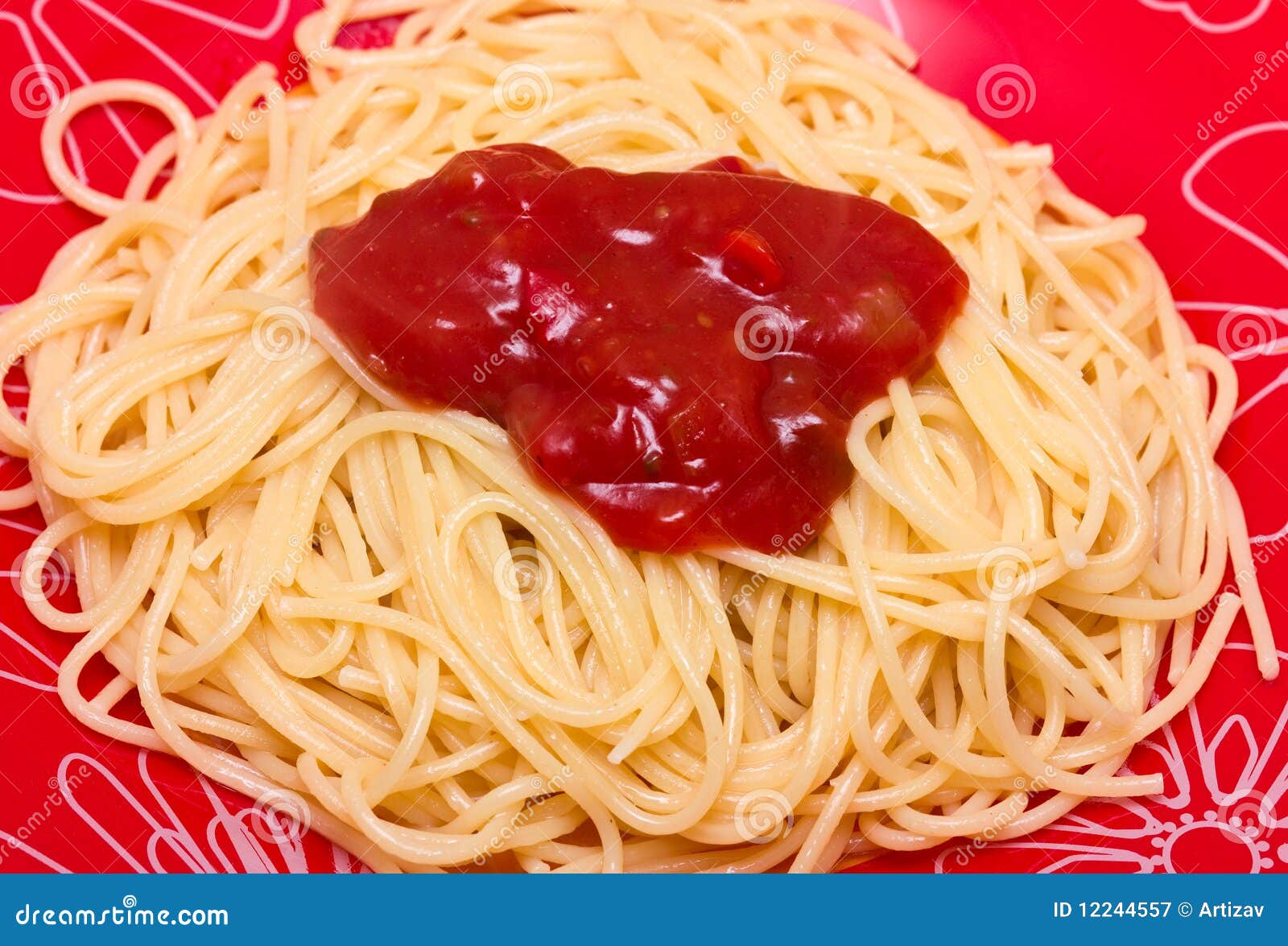 Tasty spaghetti stock image. Image of gourmet, clove - 12244557