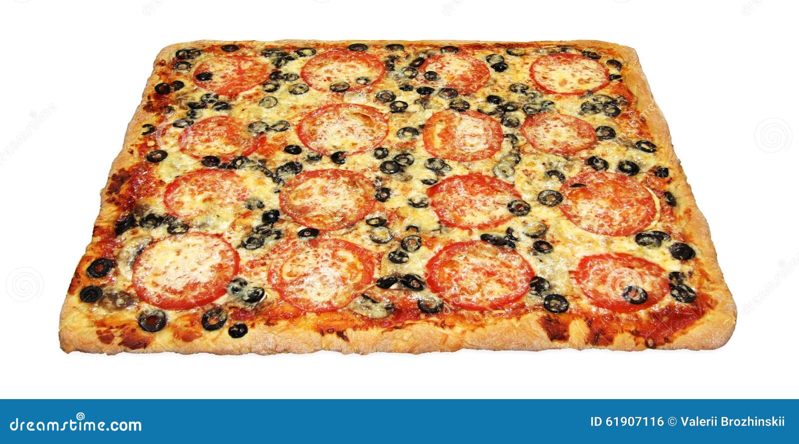 Square Pizza With Vegetables Ready To Be Cooked Royalty-Free Stock ...