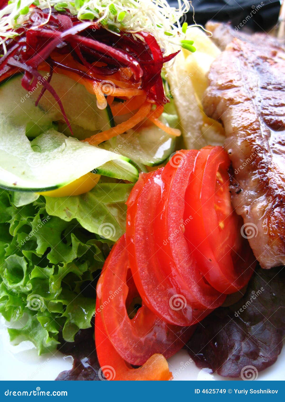 Tasty Steak With Vegetables Picture. Image: 4625749