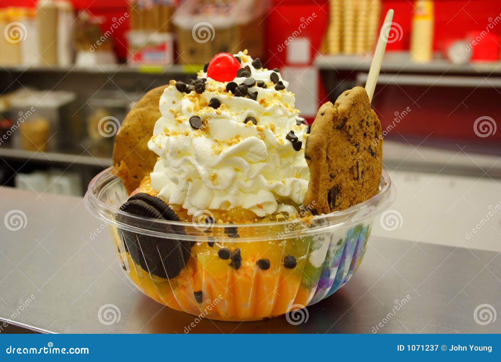 Tasty Sundae stock image. Image of lunch, cool, cold, healthy - 1071237
