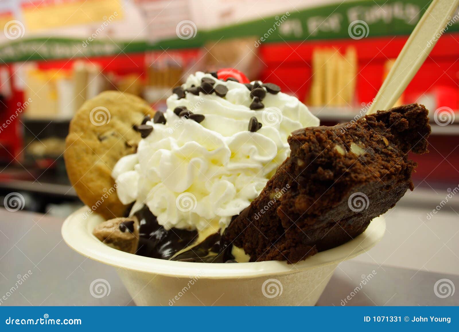 Tasty Sundae stock image. Image of pick, nourishment, nourishing - 1071331
