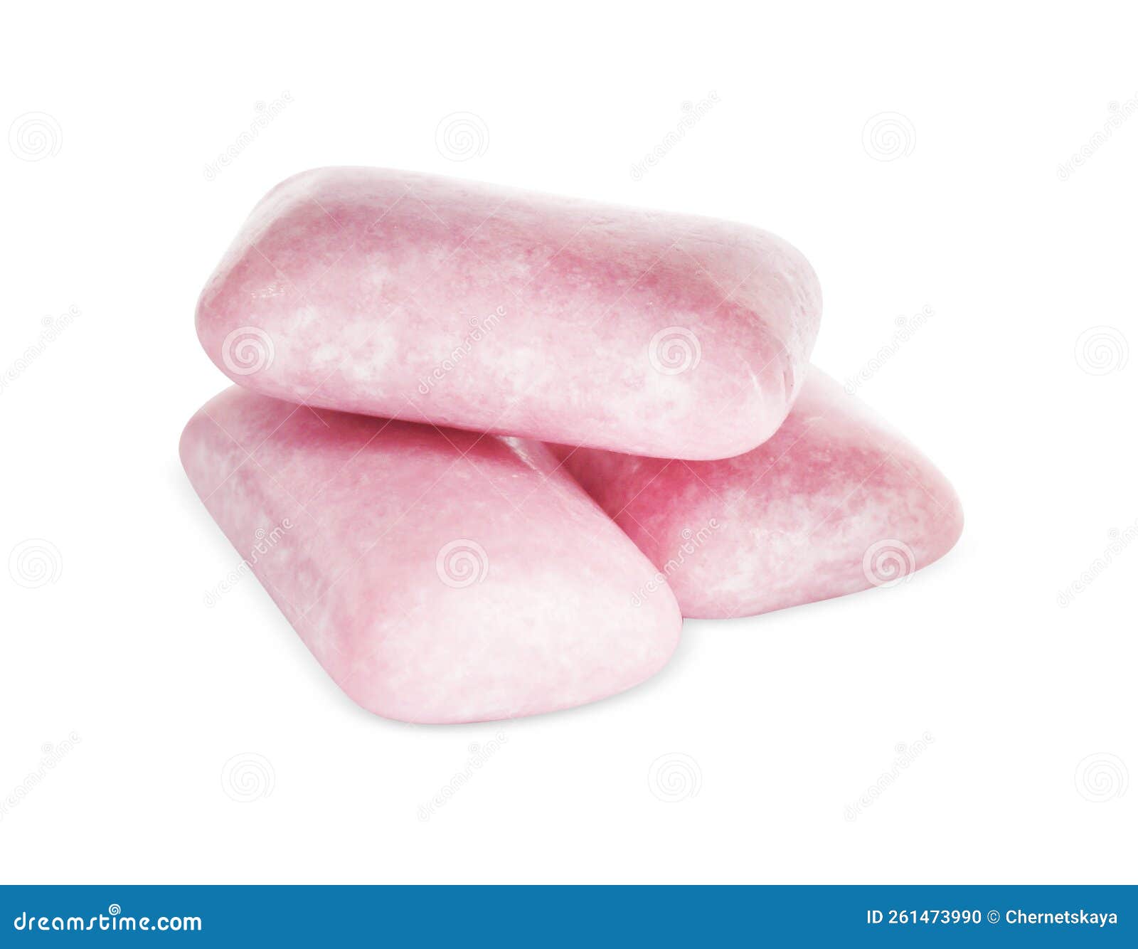 Tasty Sweet Chewing Gums on White Background Stock Photo - Image of ...
