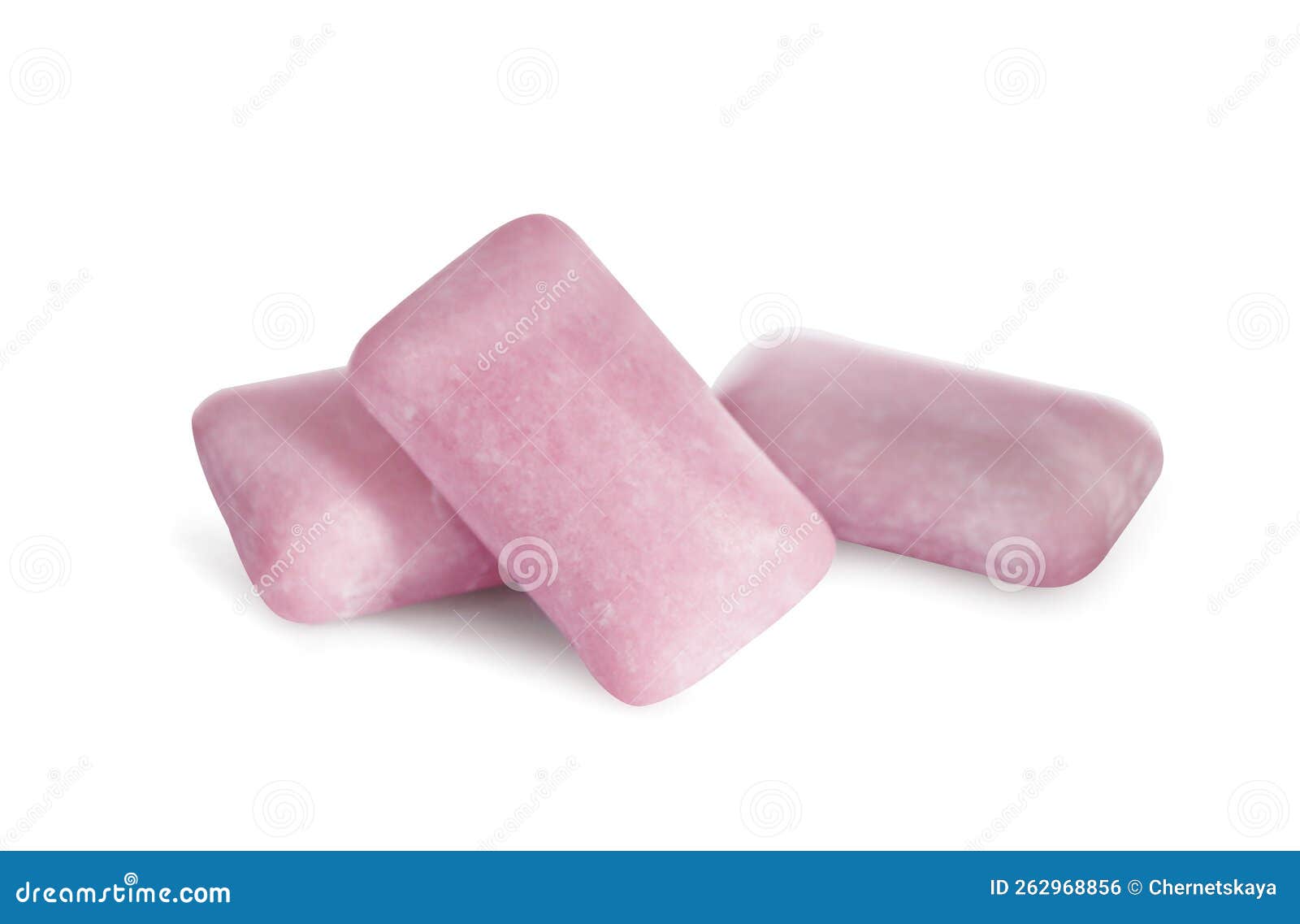 Tasty Sweet Chewing Gums on White Background Stock Photo - Image of ...