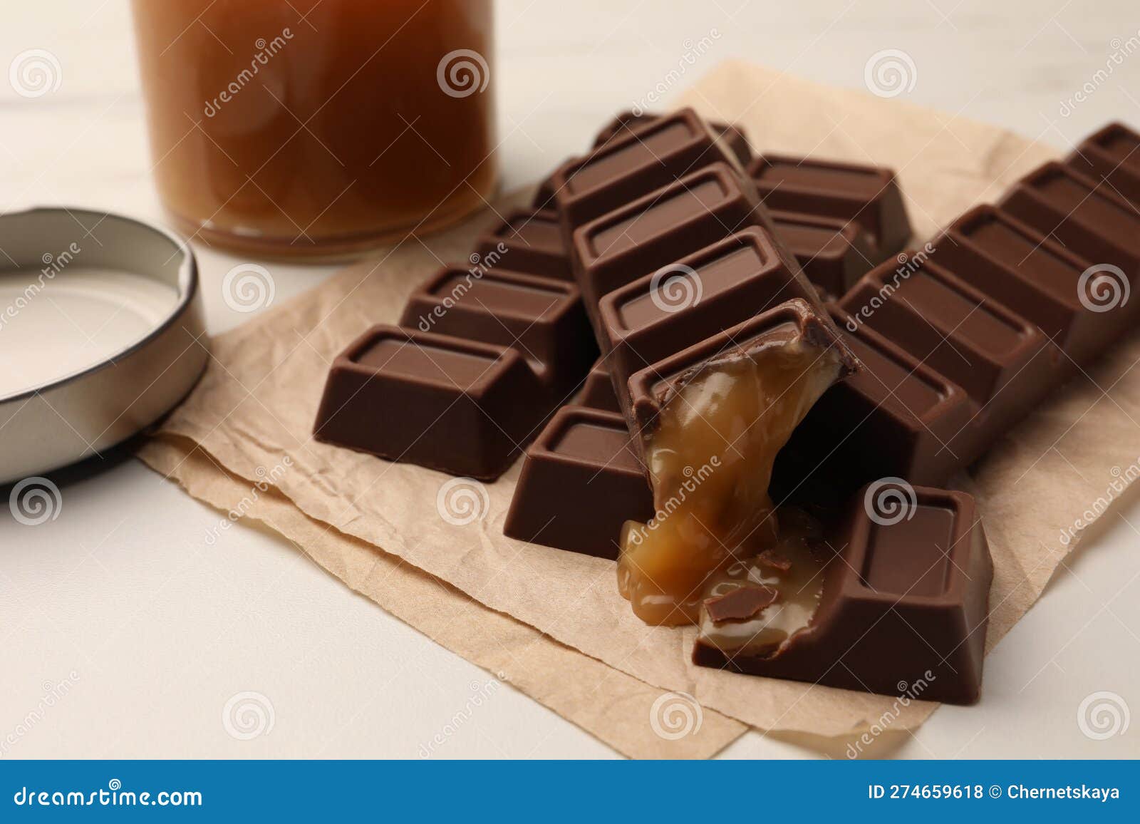 Tasty Sweet Chocolate Bars on Table Stock Photo - Image of cacao ...
