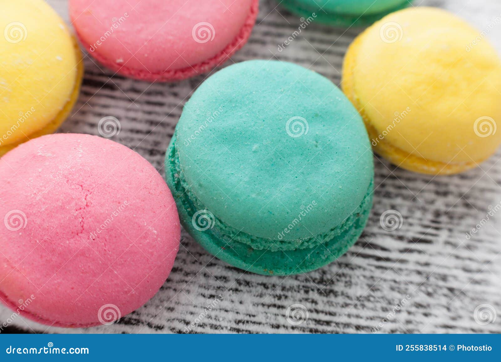Tasty Sweet Macarons on a Table. Stock Photo - Image of macaroon, snack ...