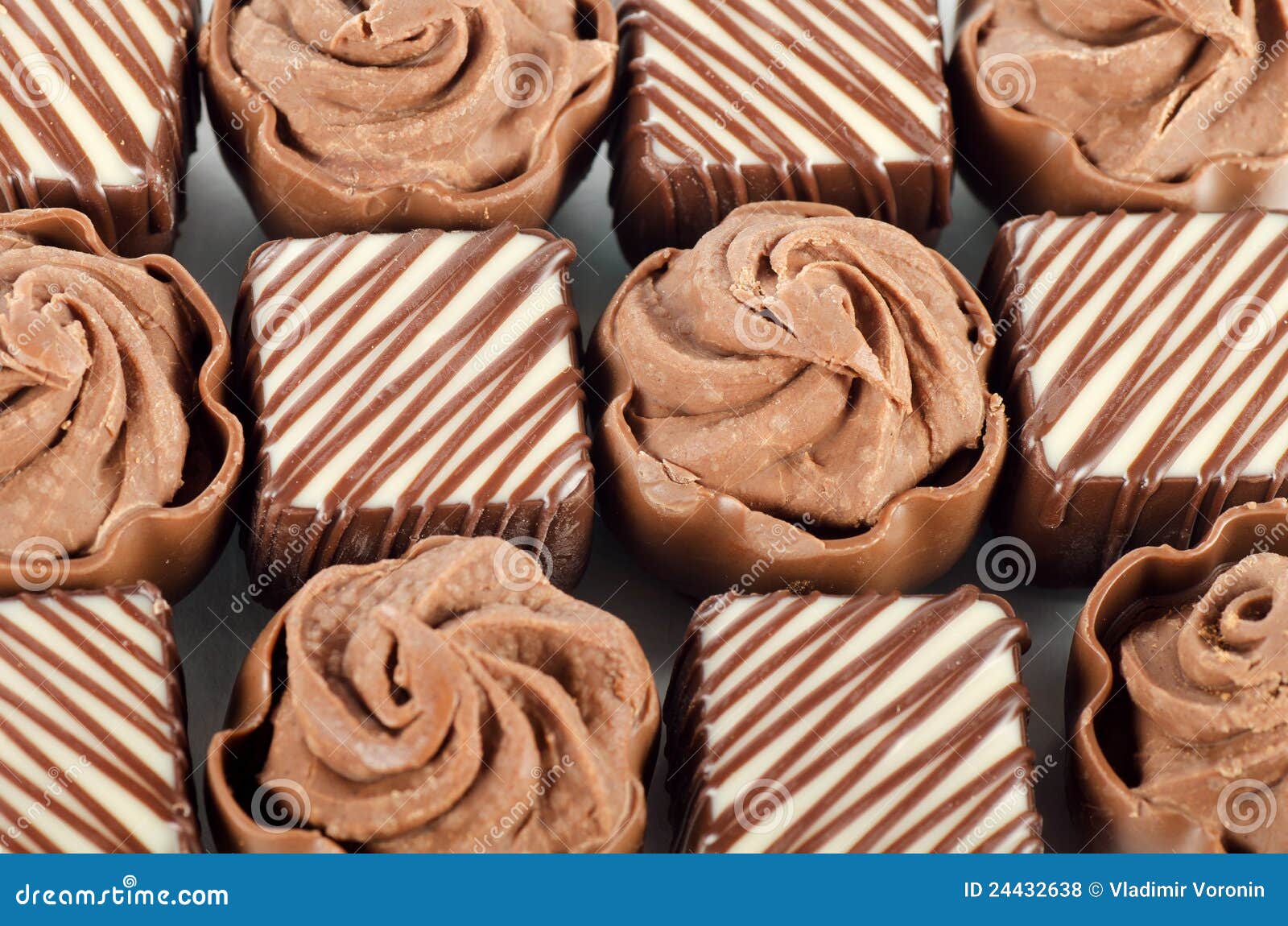 Tasty Sweets from a Milk Chocolate Stock Photo - Image of black, candy ...