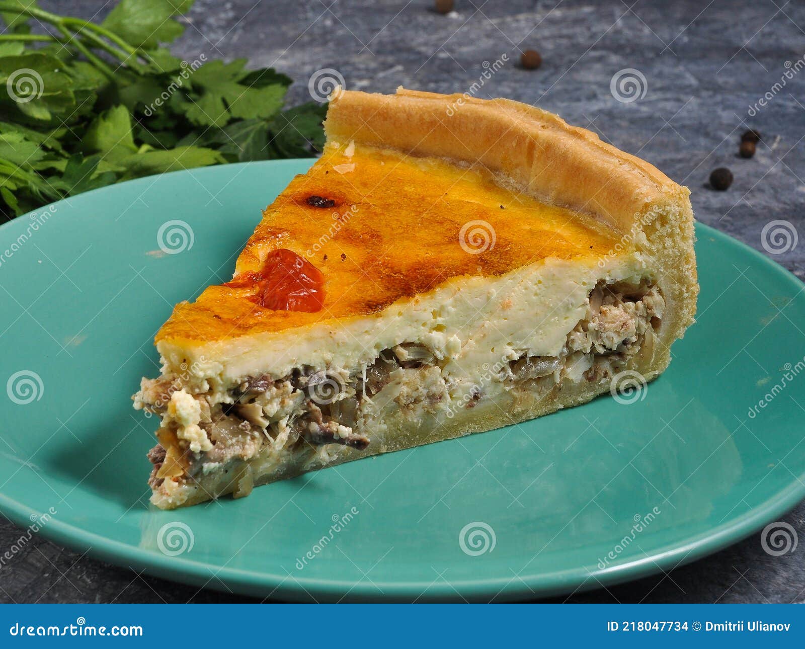 Tasty Traditional Russian Dish Kish with Chicken Stock Photo - Image of ...