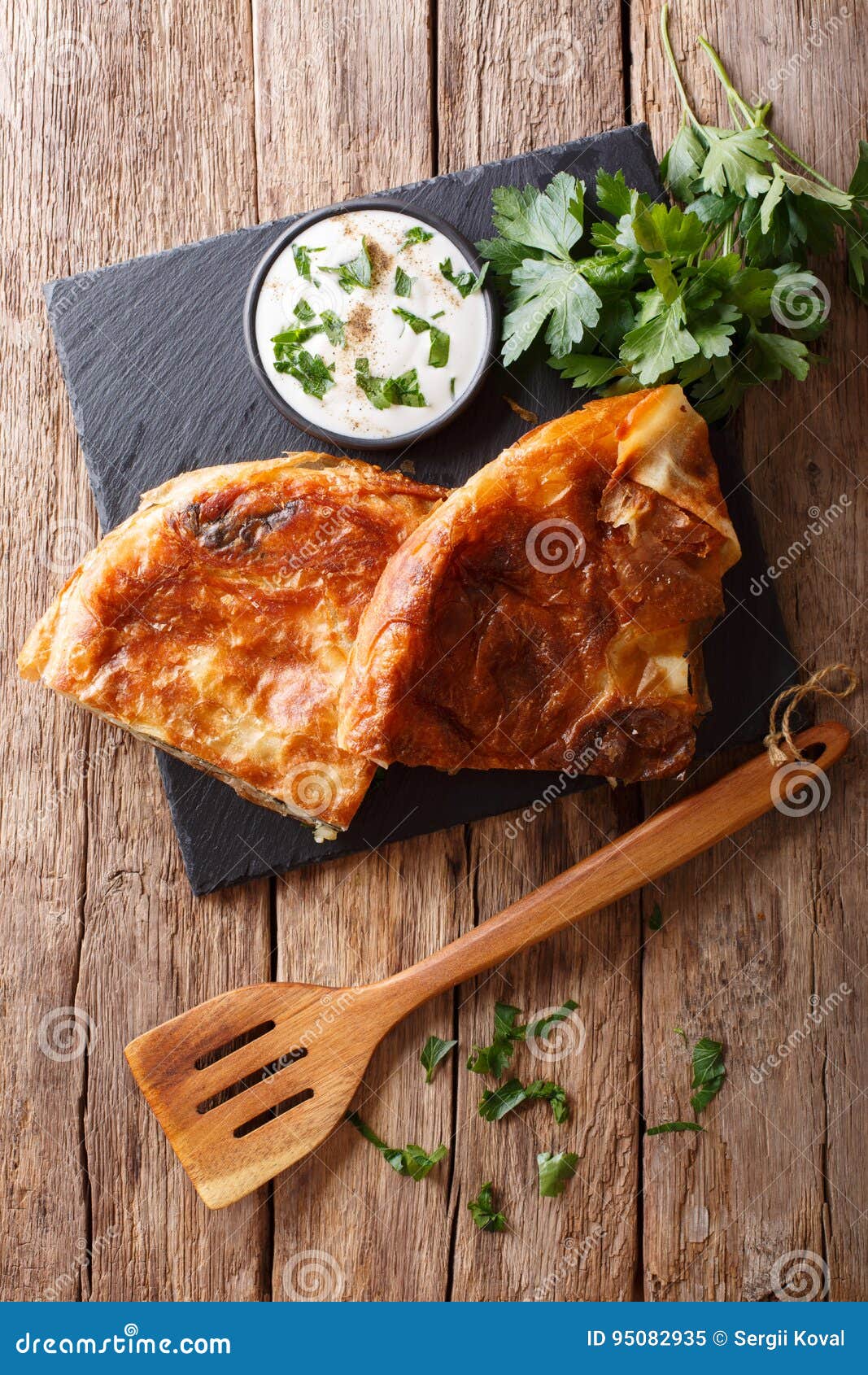 Turkish Burek, Traditional Borek, Homemade Boureki Feta Bun, Abstract ...