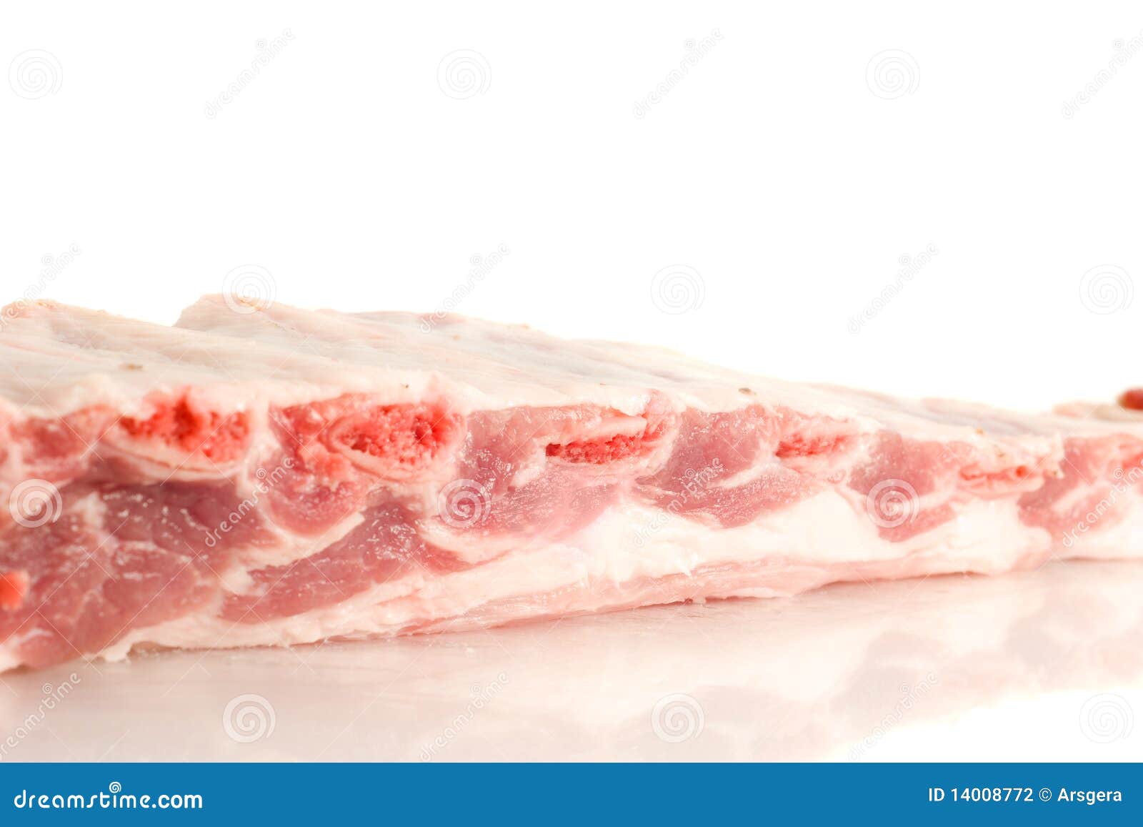 Tasty Uncooked Pork Ribs and Meat Stock Photo - Image of edible, meat ...