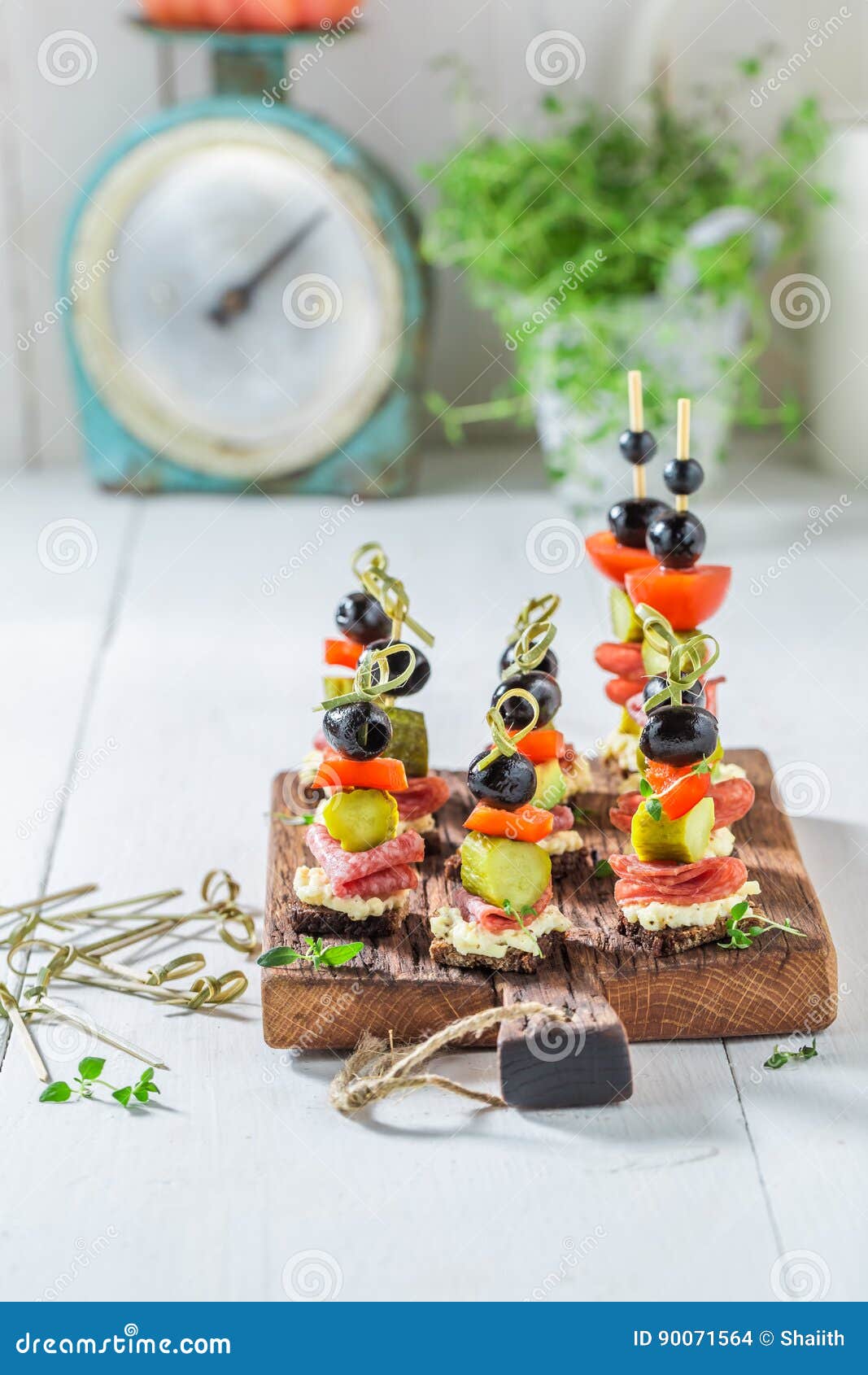 Tasty Various Cold Snacks with Fresh Ingredients for Party Stock Photo ...