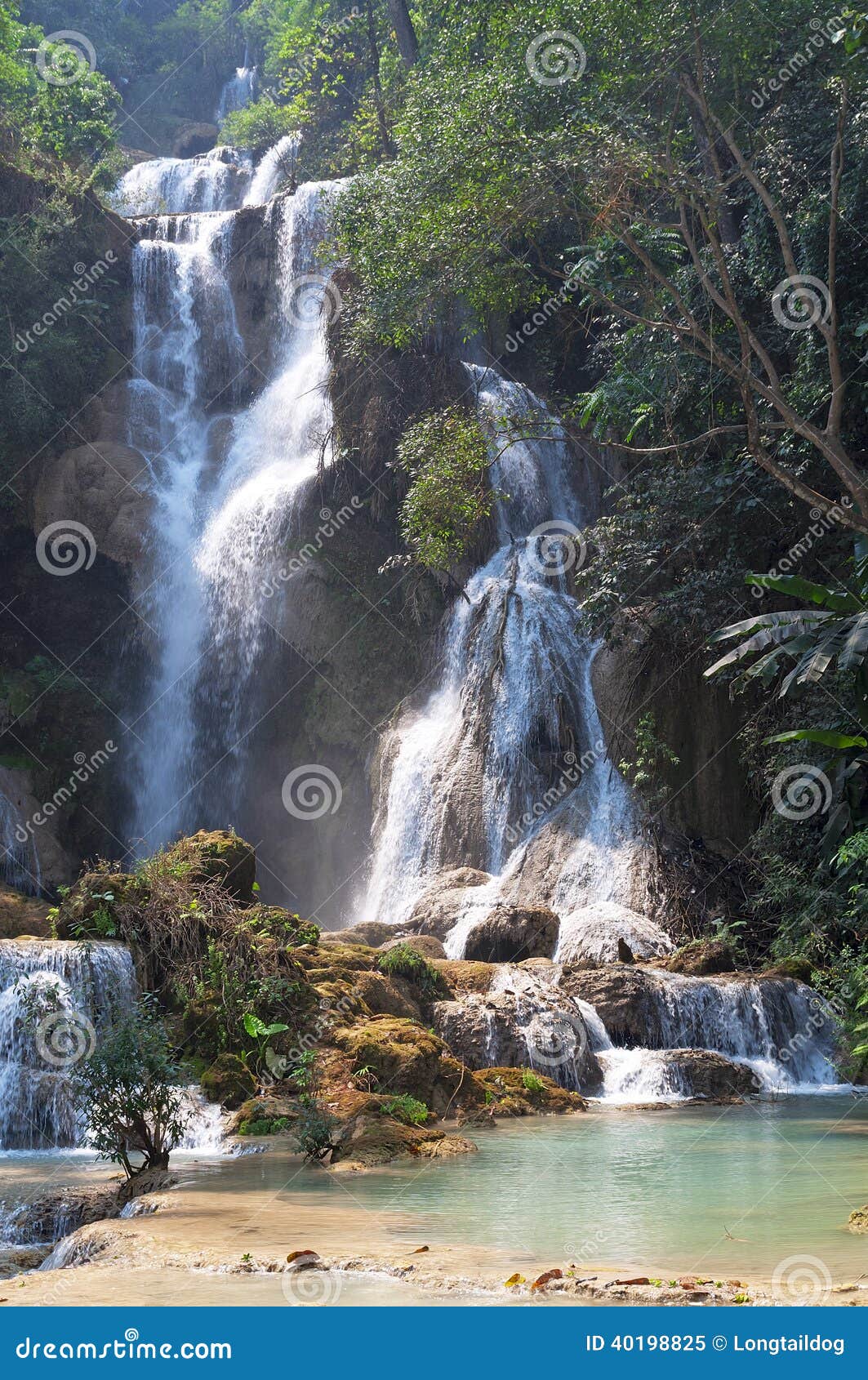 Kuang Si Waterfalls Royalty-Free Stock Photography | CartoonDealer.com ...