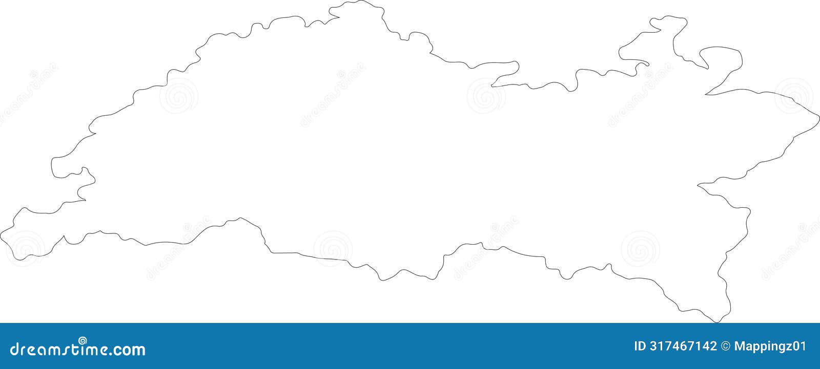 Tatarstan Russia Outline Map Stock Illustration - Illustration of shape ...