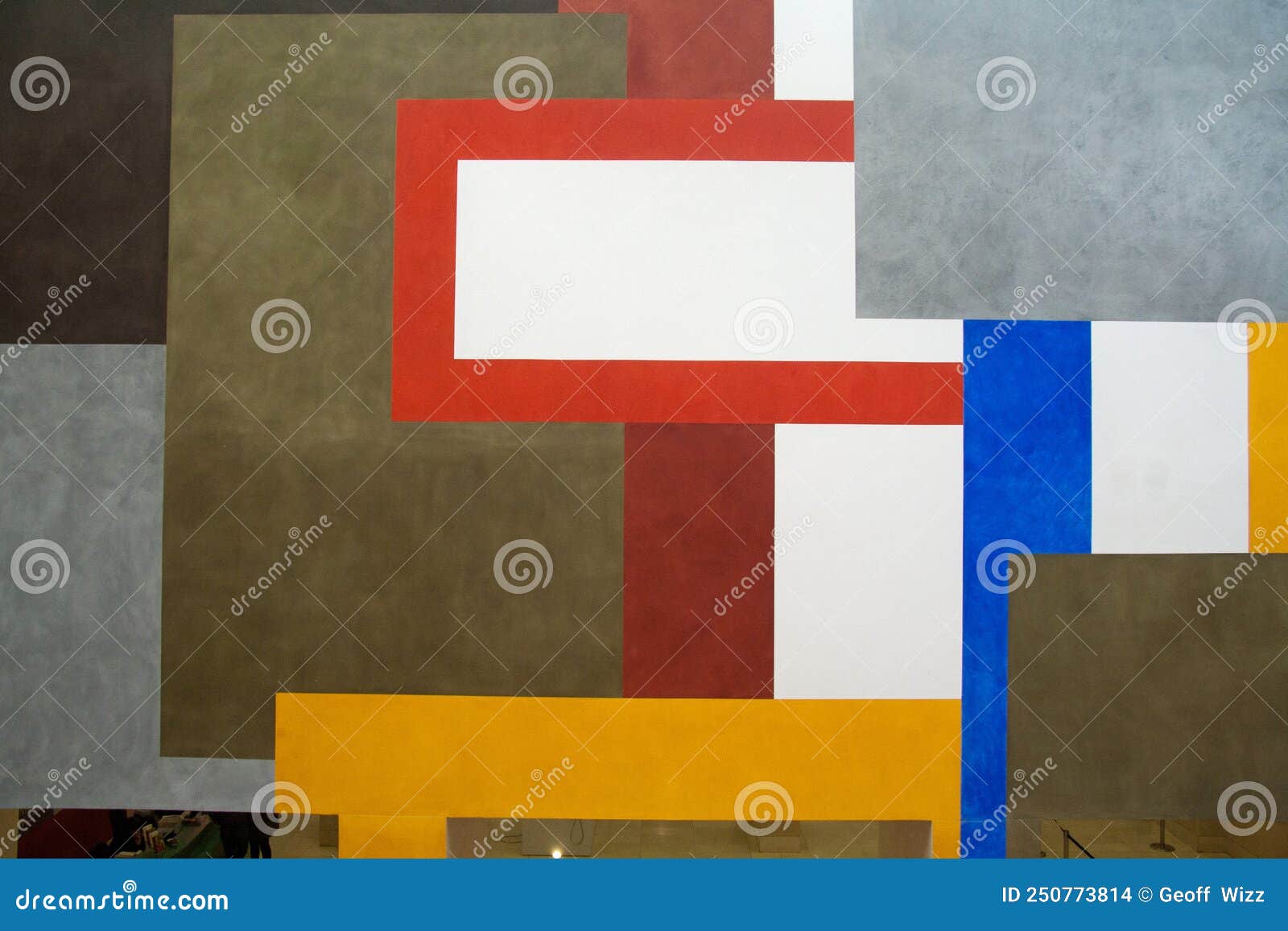 Tate Modern Wall Colour Square Patterns Stock Photo - Image of ...