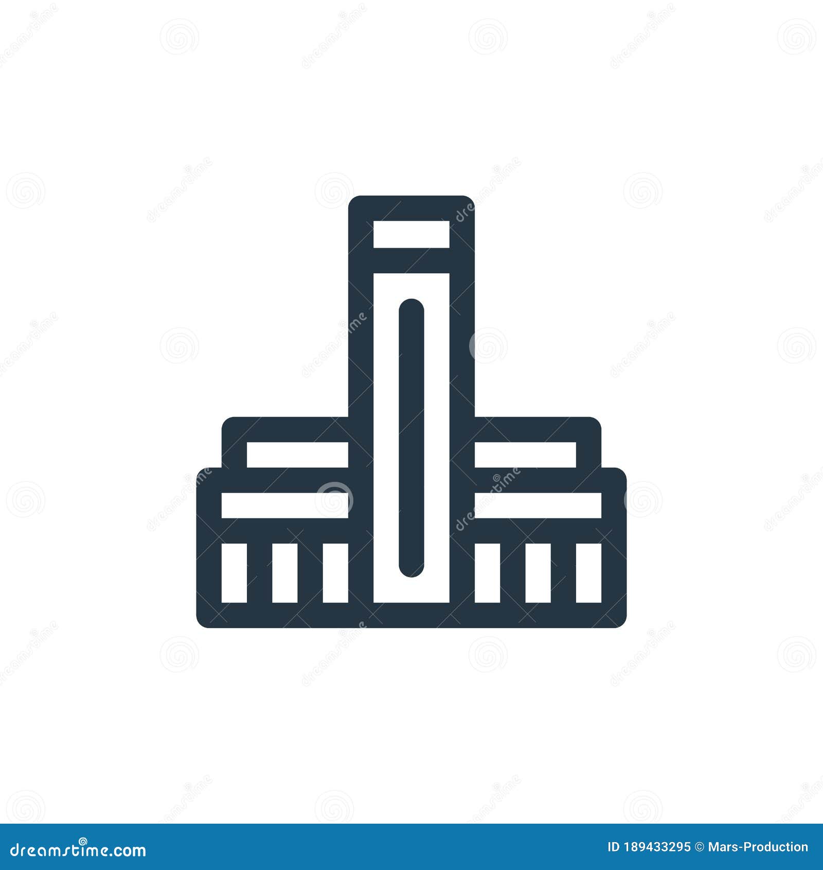 Tate Modern Vector Icon Isolated On White Background. Outline, Thin ...