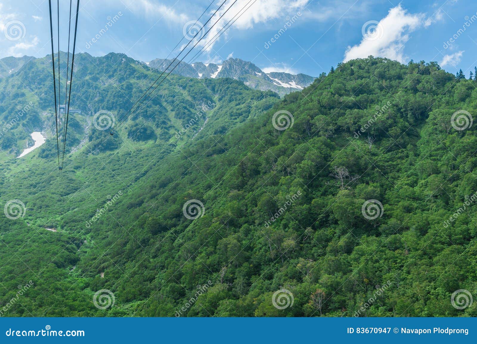 Tateyama Ropeway stock image. Image of alps, kurobe, land - 83670947
