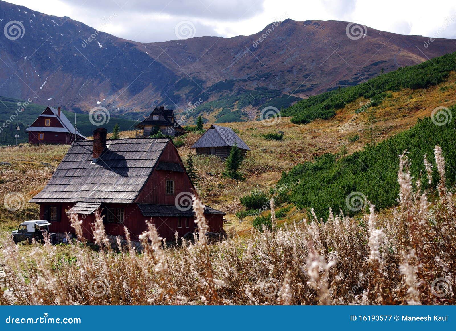 Tatra stock image. Image of yellow, landscape, houses - 16193577