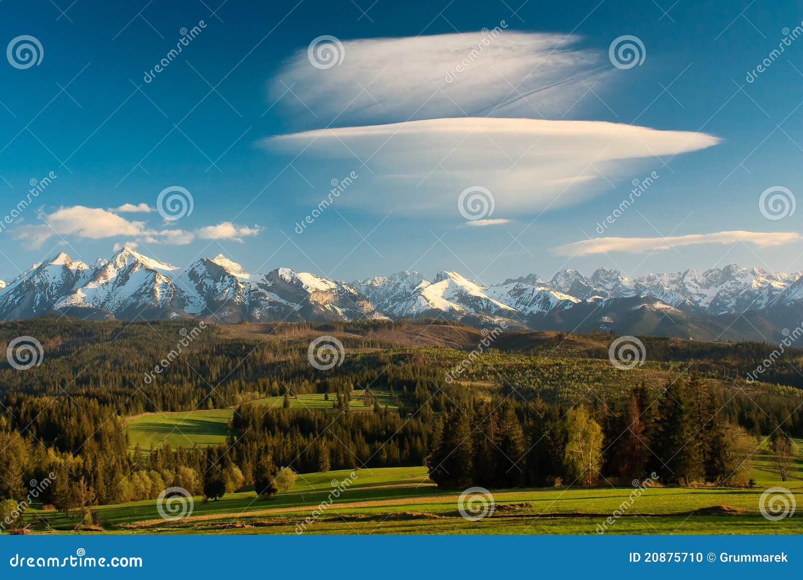 Tatra Mountains panorama stock photo. Image of landscape - 20875710