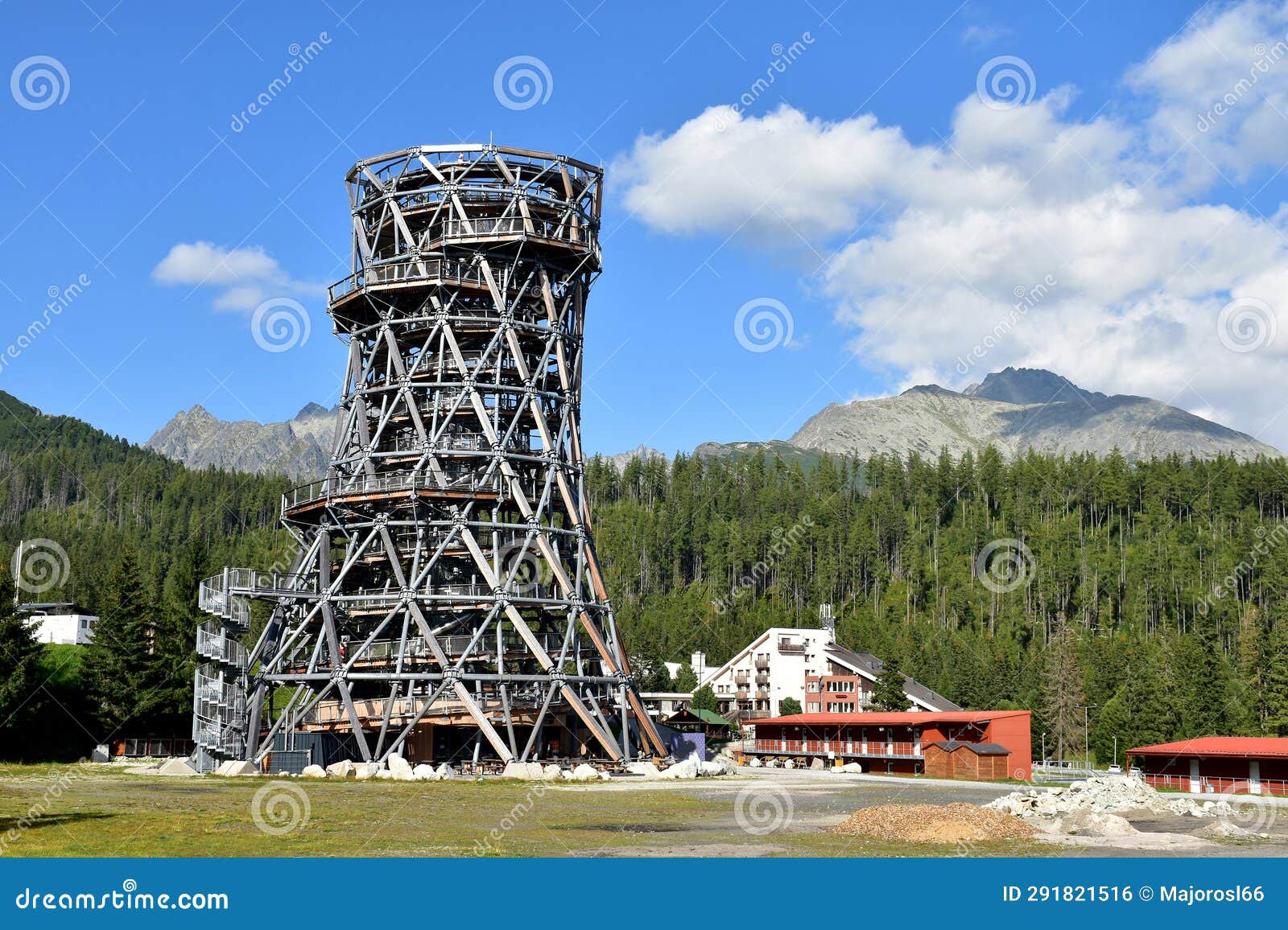 Tatra Tower in Slovakia Autumn Time Editorial Photo - Image of time ...