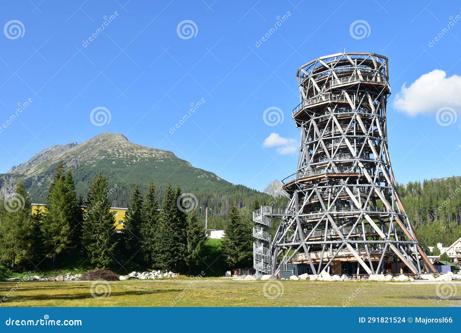 Tatra Tower in Slovakia Autumn Time Editorial Stock Image - Image of ...