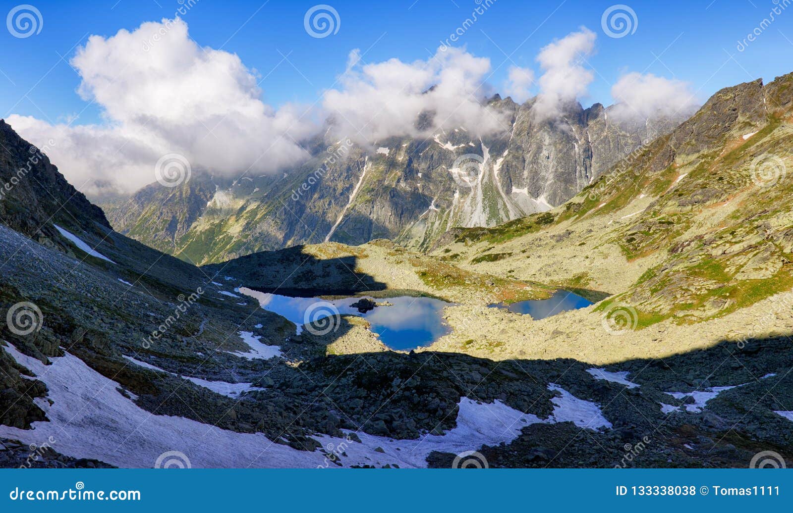 Tatras Mountain Lake in Slovakia Stock Photo - Image of rock, green ...