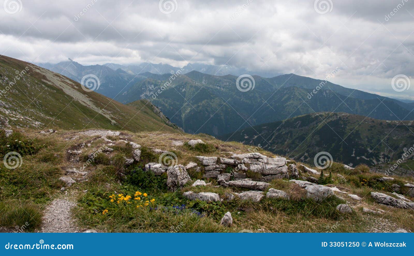 Tatry Mountains Views and Trekking Czerwone Wierchy Stock Photo - Image ...