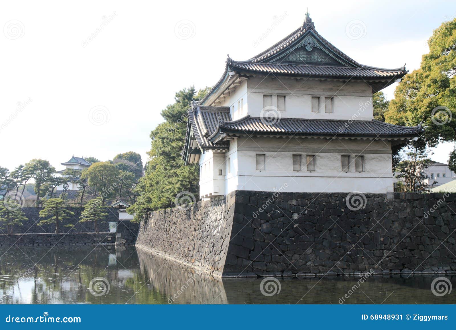 Tatsumi keep of Edo castle stock image. Image of sunny - 68948931