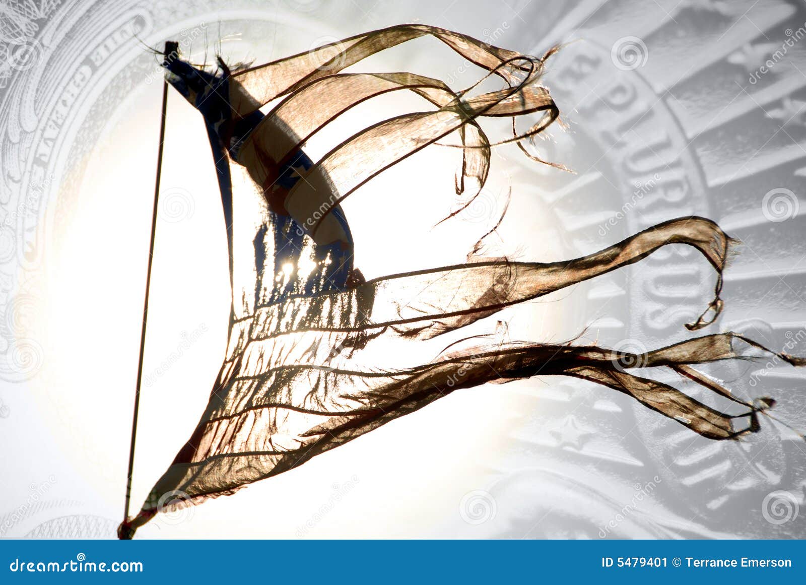 Tattered American Flag stock image. Image of pluribus - 5479401