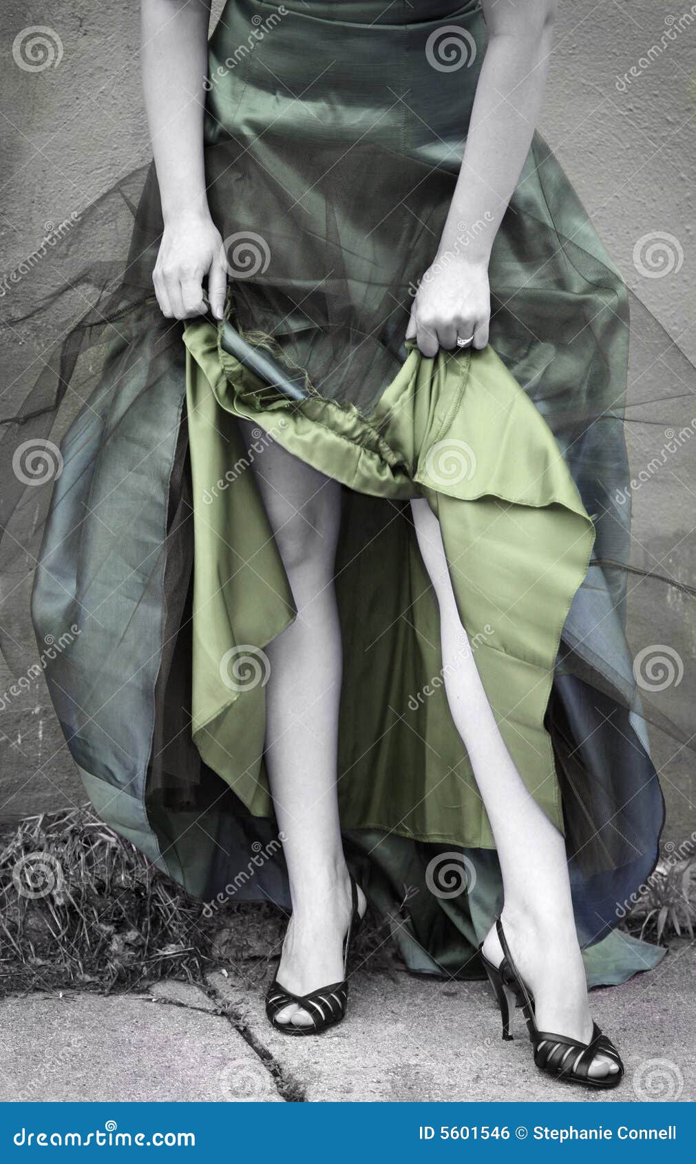 Tattered Dress stock photo. Image of girl, city, fashion - 5601546