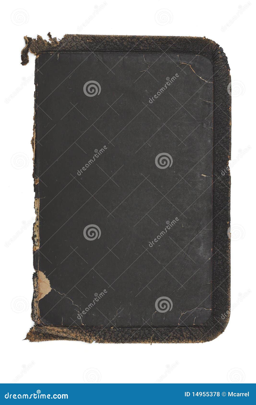 Tattered, Old Rough Leather Book Cover Inside Stock Photo - Image of ...