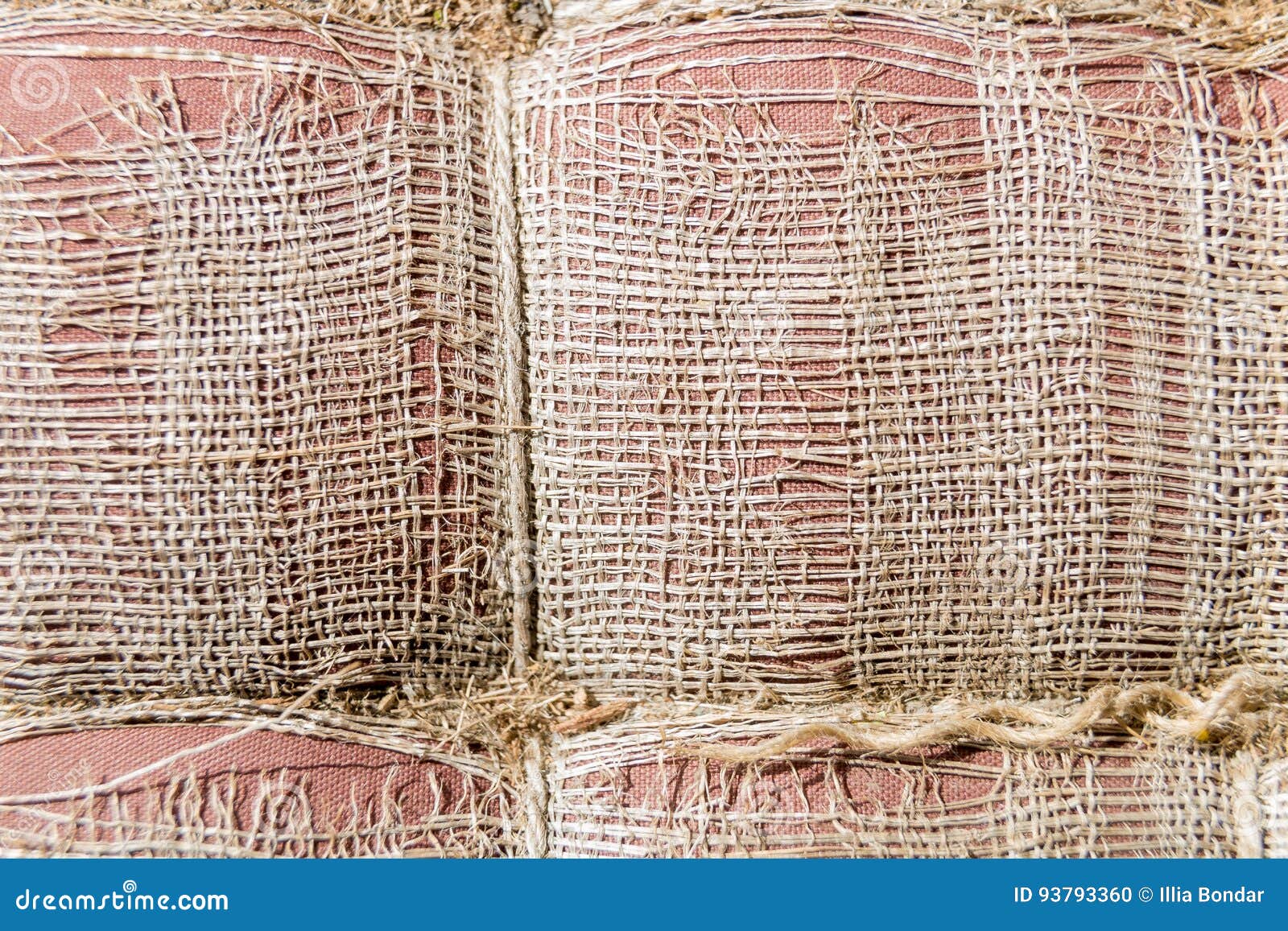 Tattered Sackcloth Background. Old Burlap with Hole. Stock Photo ...