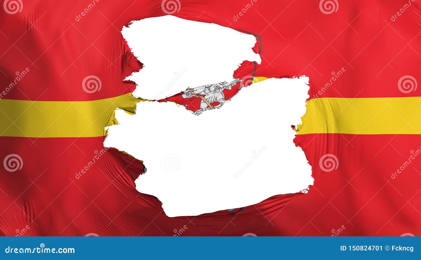 Tattered Vilnius city flag stock illustration. Illustration of city ...
