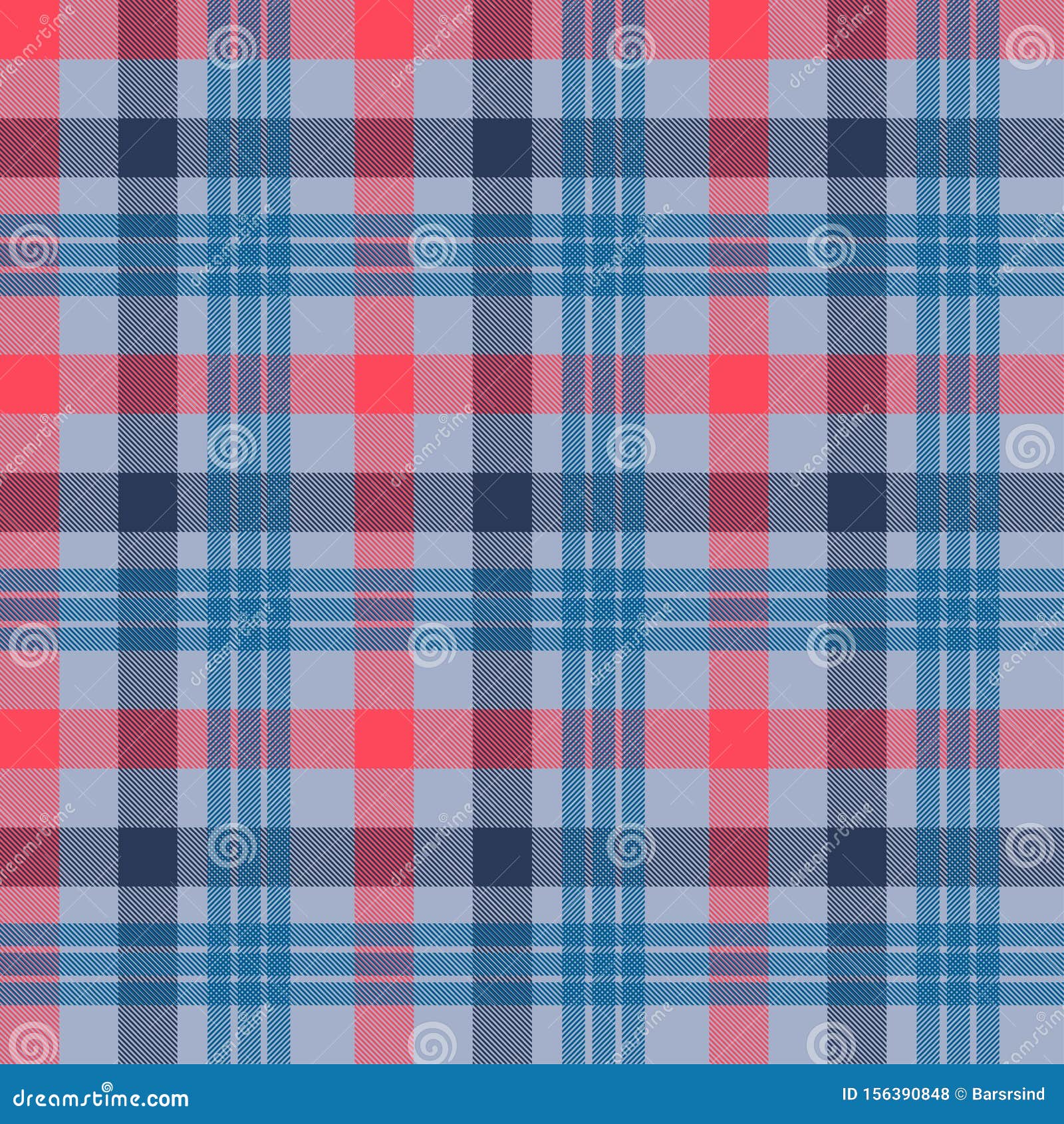 Tattersall Material Color Seamless Vector Pattern Stock Illustration ...