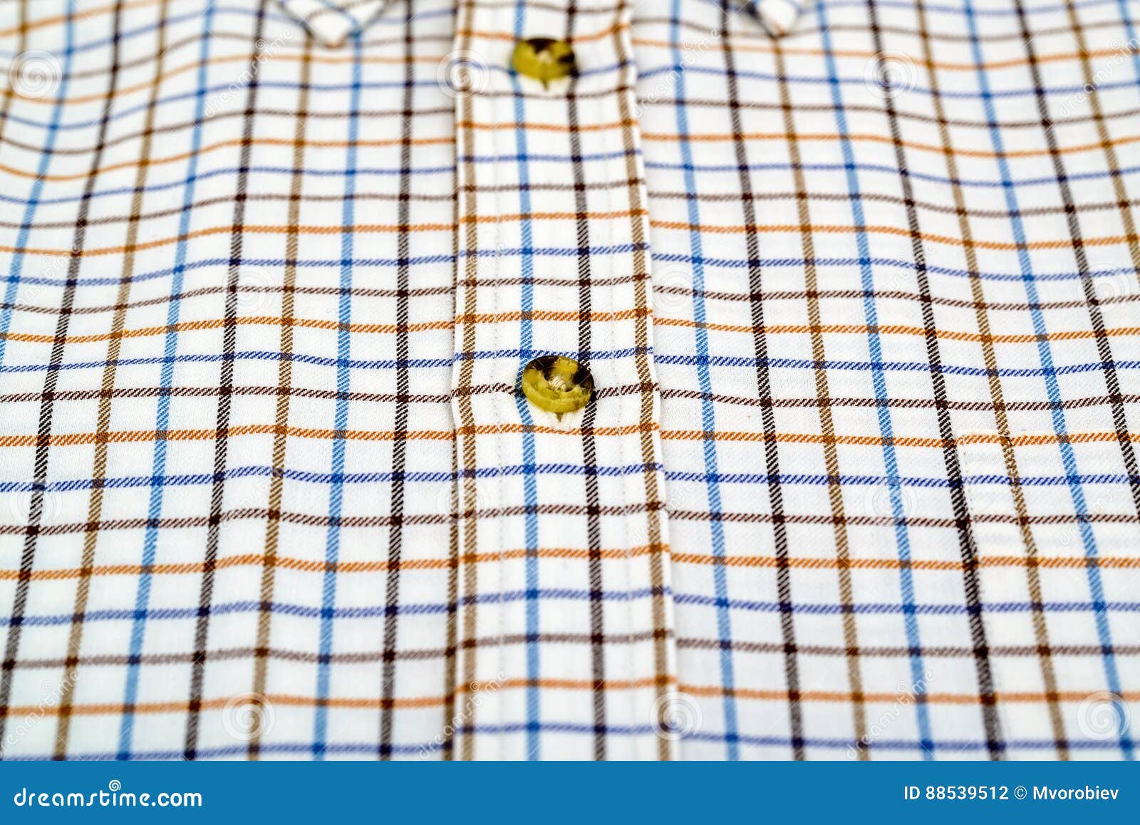 Tattersall Shirt Isolated on White Stock Photo - Image of scottish ...