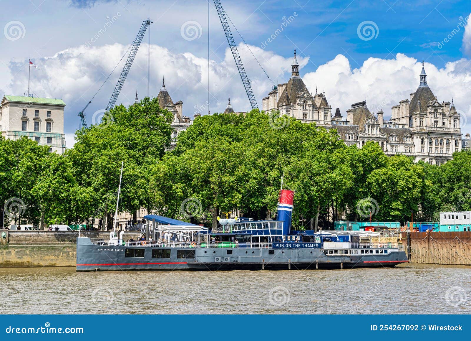 Tattershall Castle Pub on the Thames London Editorial Photography ...
