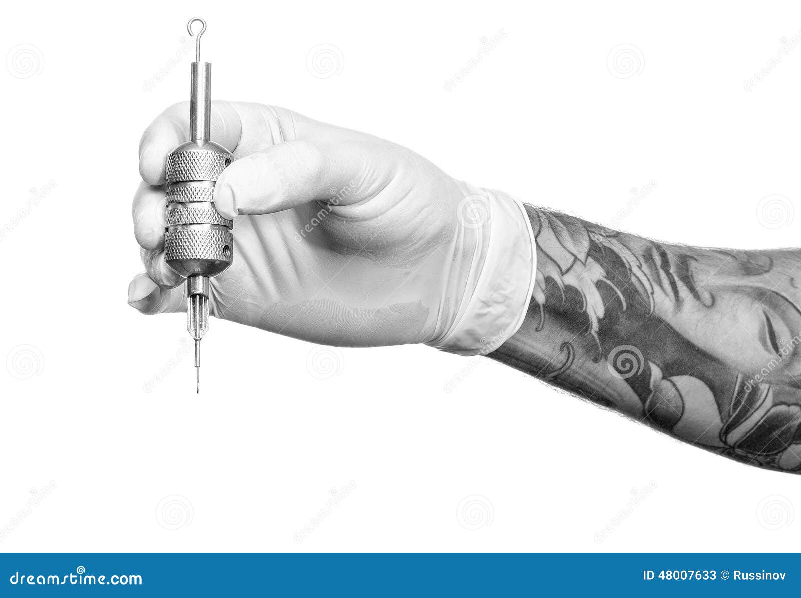 Tattoo Artist at Work. Preparing the Needle and Editorial Stock Photo ...
