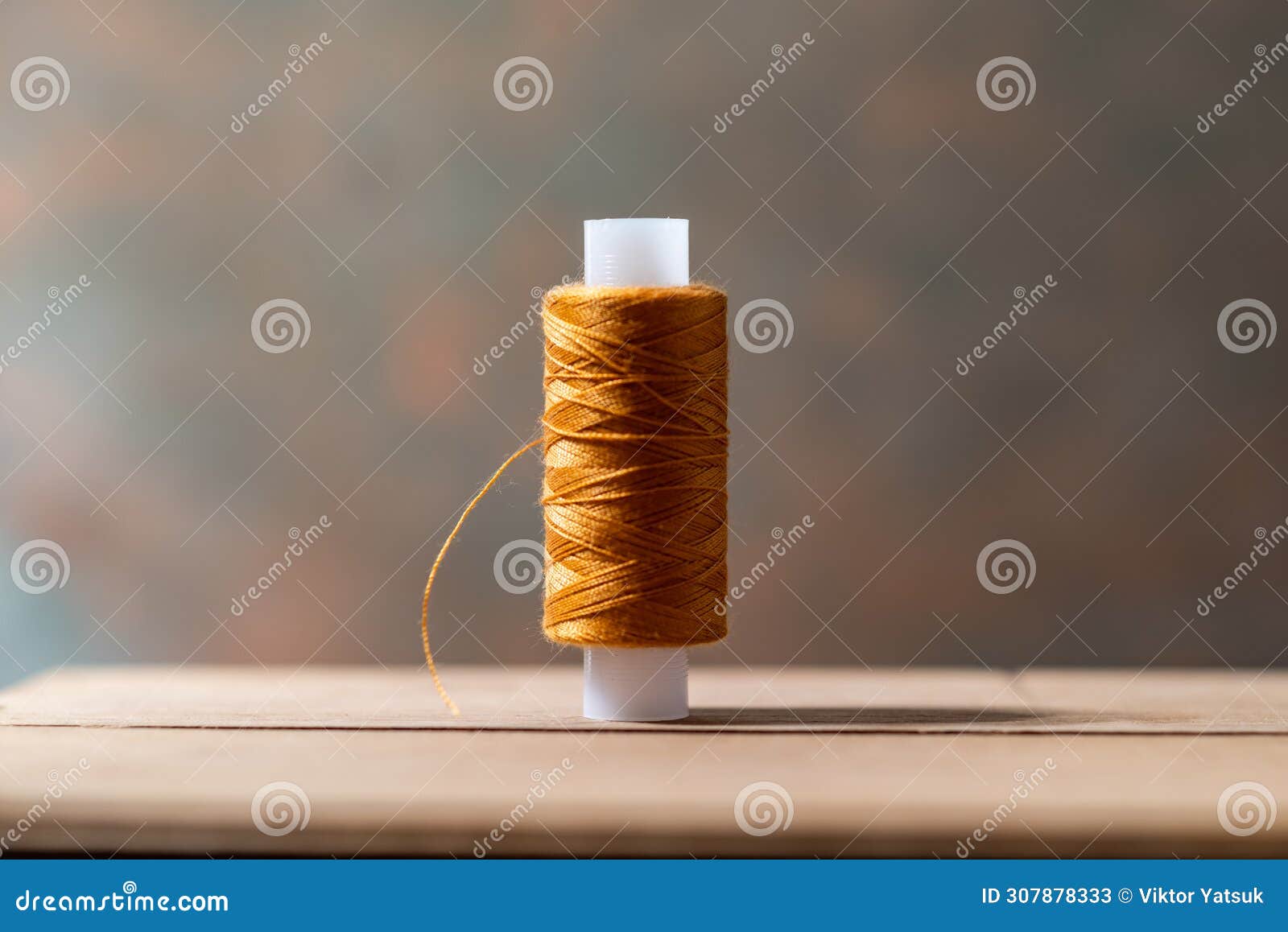 Tattoo with Beige Thread. Thread on the Table Stock Image - Image of ...