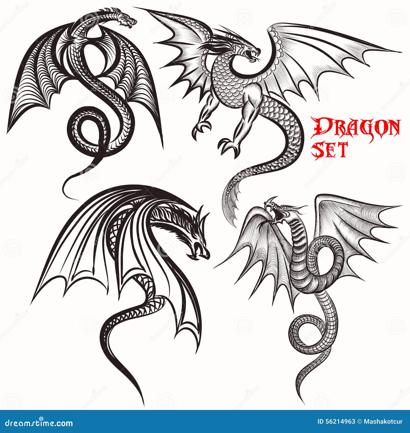 Evil Dragon Tattoo Designs