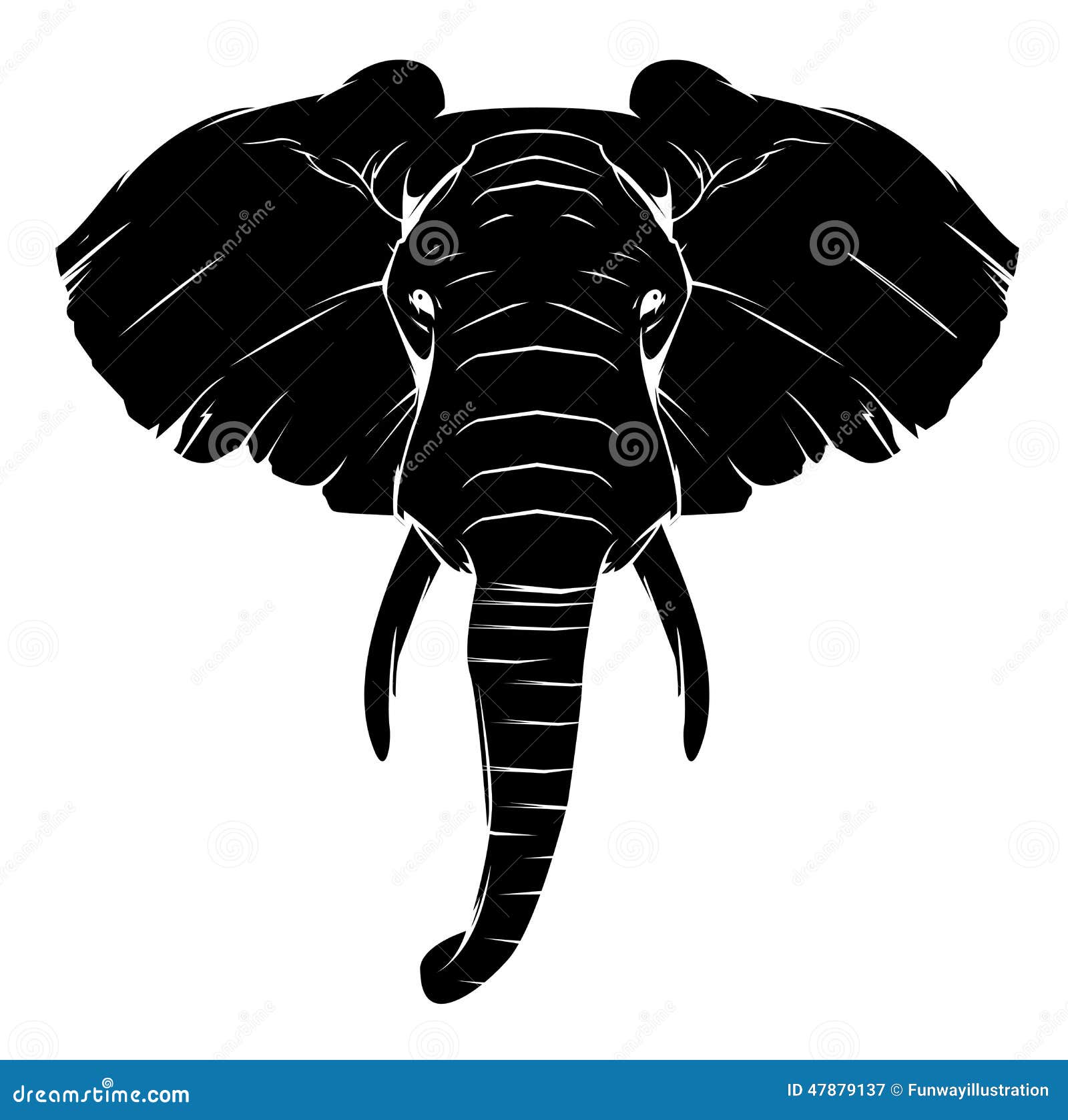 Elephant Symbol. Silhouette Of An Elephant. Logo For Tea. Icon. African ...