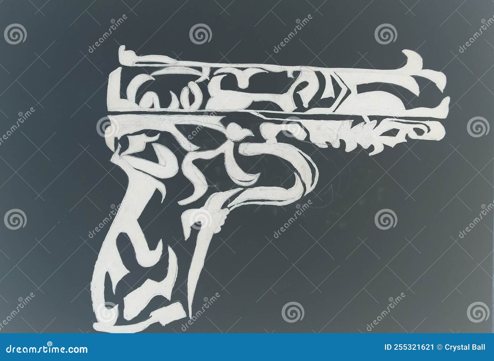 Tattoo gun stock image. Image of design, tattoo, tribal - 255321621
